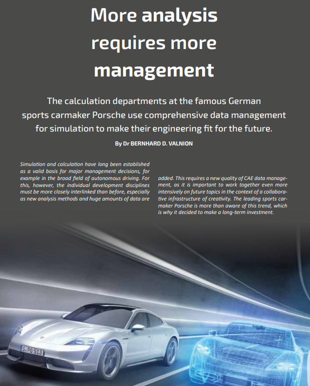 SimData Manager - The tool of choice for Porsche - PDTec AG